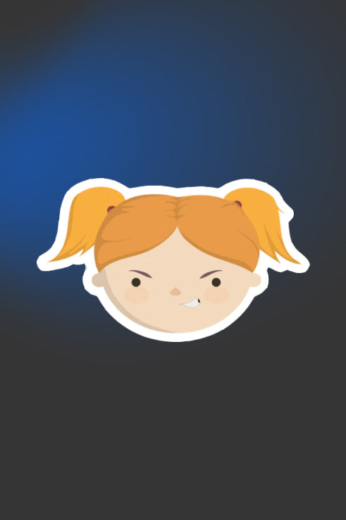 DeeDee Head Sticker – The Huntress Swag Vault